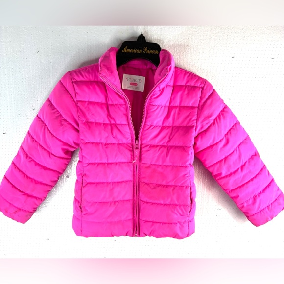 Place | Jackets & Coats | Place Xs 4 Girls Puffer Jacket Barbie Pink ...